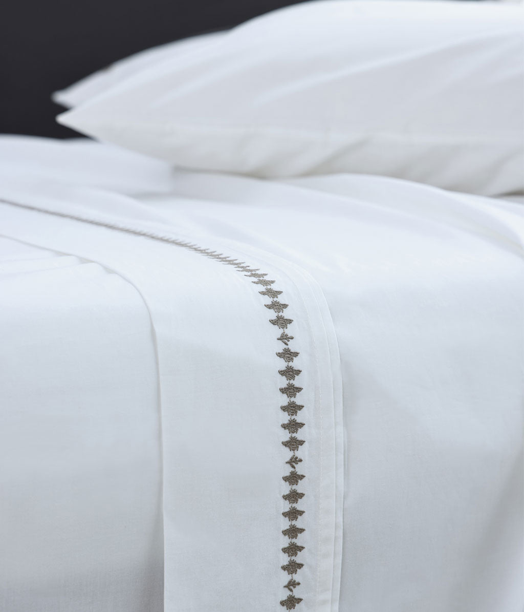 Bee Sheet Set Taupe | M.M Linen